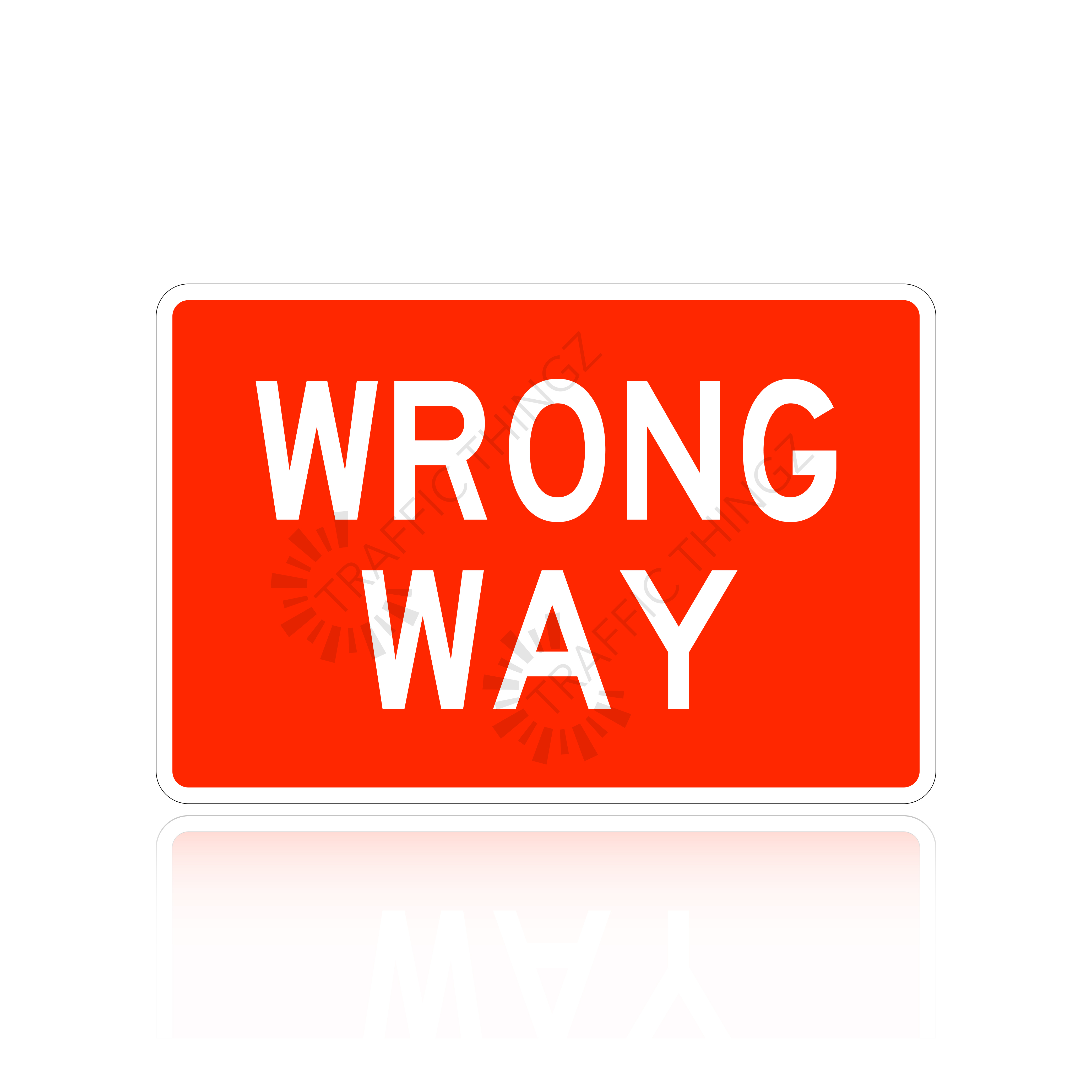 trafficthingz.com: MUTCD R5-1a Wrong Way Sign